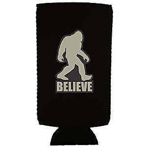 Bigfoot Believe Slim Can Coolie (1, Black)
