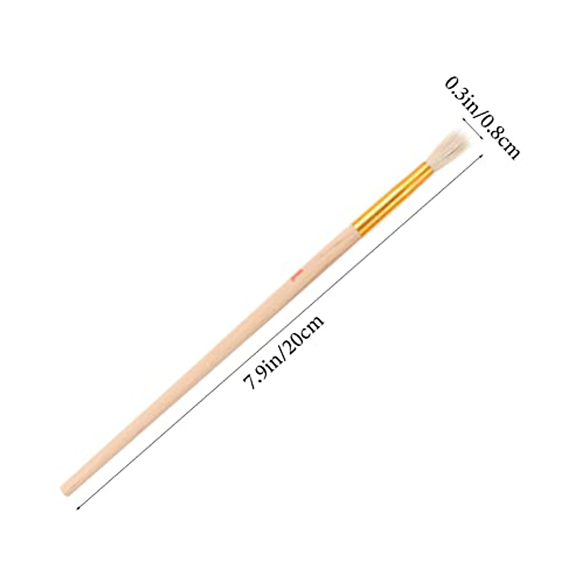 Yardwe 8pcs Pollination Brush Vegetable Pollinator Brush Round Paint Brush Pollen Sprayer Brush Garden Fruit Pollinator