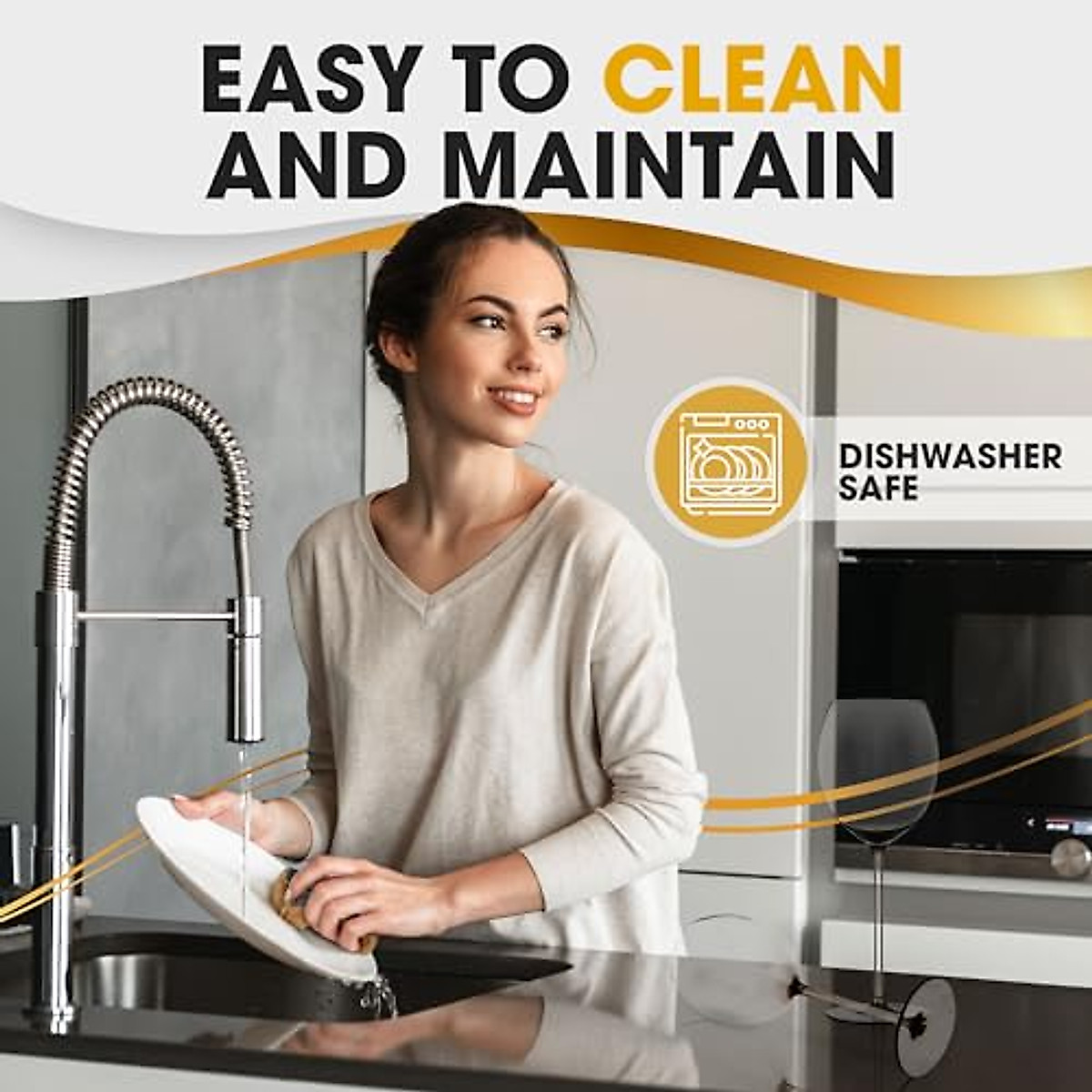 BERKWARE Colored Red Wine Glasses Set of 4 - Elegant Long Stem Wine Glass - 13.3oz (Smoke)