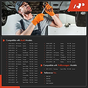 A-Premium Lower Engine Oil Pan Sump with Drain Plug Compatible with Audi A4 Quattro, A5 (Quattro), A6 (Quattro), A7 (Quattro), A8 (Quattro), Q5 Q7