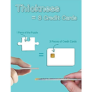 Jigsaw Puzzle 1000 Pieces for Adults, Water Resist Wooden Puzzle, VCOMO Thickened Puzzle, Floor Puzzles, 29.5”x19.7”