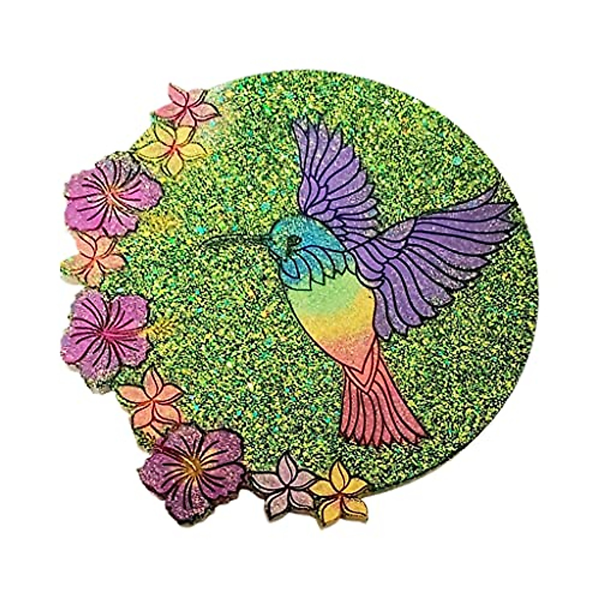 Crystal Agate Coaster Molds Resin Silicone Tray Molds Jewelry Cup Casting Mold for Epoxy Resin DIY Resin Serving Board for Home Decoration