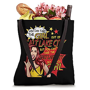 Girl From Salt Lake City - Comic Style - Salt Lake City Girl Tote Bag