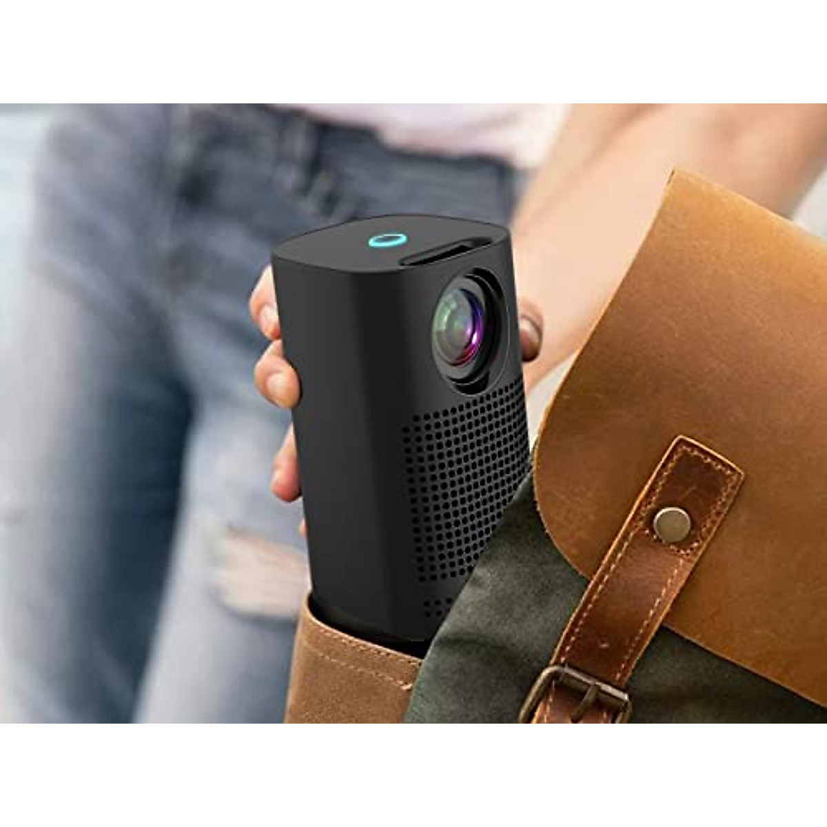 Mini Projector, Portable Video-Projector,5000 Lumen Projector,Multimedia Home Theater Movie Projector,Compatible w Full HD 1080P HDMI,VGA,USB,AV,Laptop,Smartphone for Movie,Party,Outdoor Entertainment