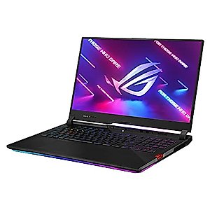 ASUS ROG Strix Scar 17 (2021) Gaming Laptop, 17.3” 360Hz IPS FHD, NVIDIA GeForce RTX 3080, AMD Ryzen 9 5900HX, 16GB DDR4, 1TB SSD, Opti-Mechanical Per-Key RGB Keyboard, Windows 10 Pro, G733QSA-PB96