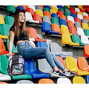 VOS It's Philly Thing - Philadelphia Clear Backpack, Heavy Duty & Transparent See Through Backpack, Perfect for Sporting Events, Concerts