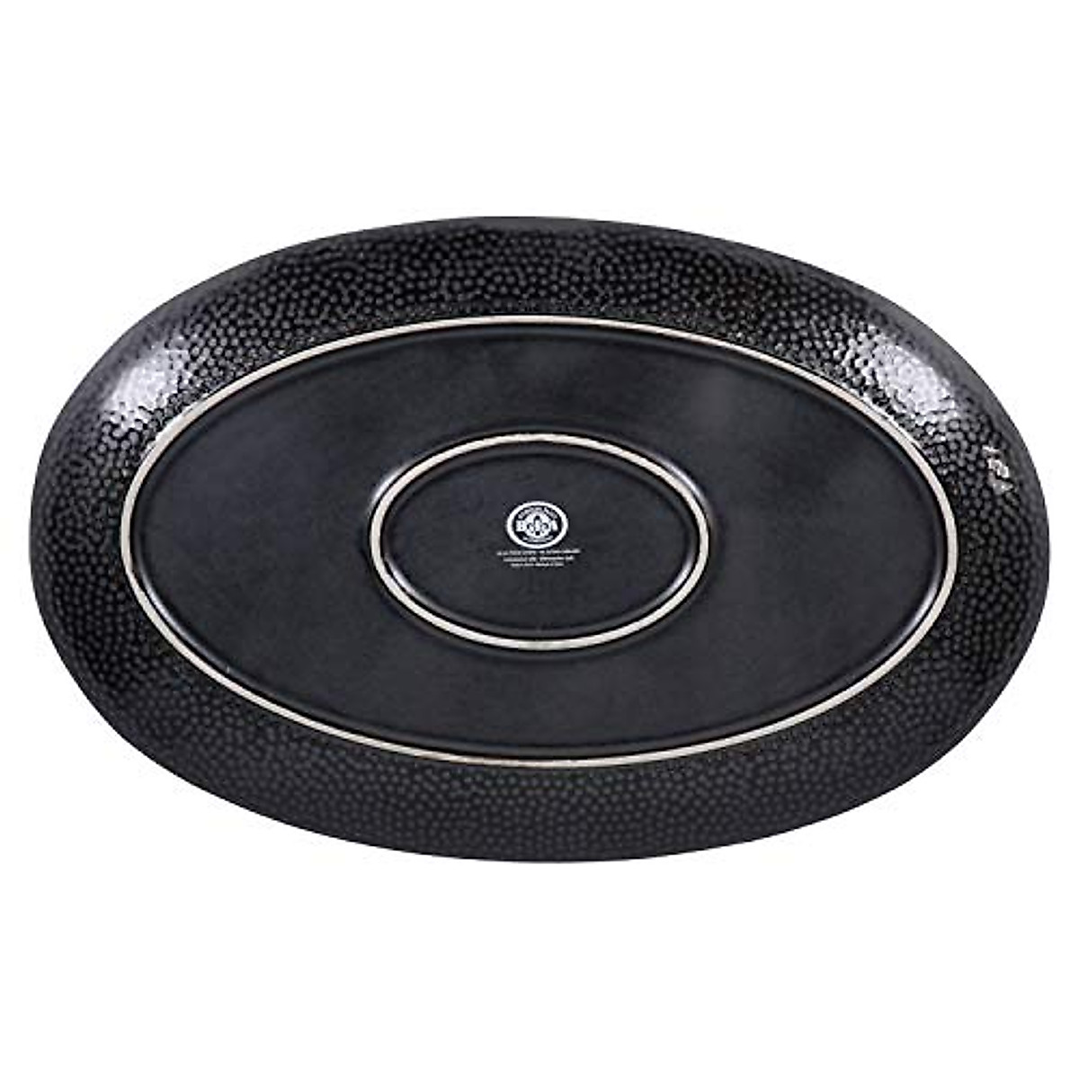 BIA Cordon Bleu 14" Oval, Black Serene Platter, Contains 1 Piece