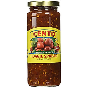 Cento Diced Hot Cherry Pepper (Hot) Hoagie Spread - 12 Fl Oz (Pack of 2)