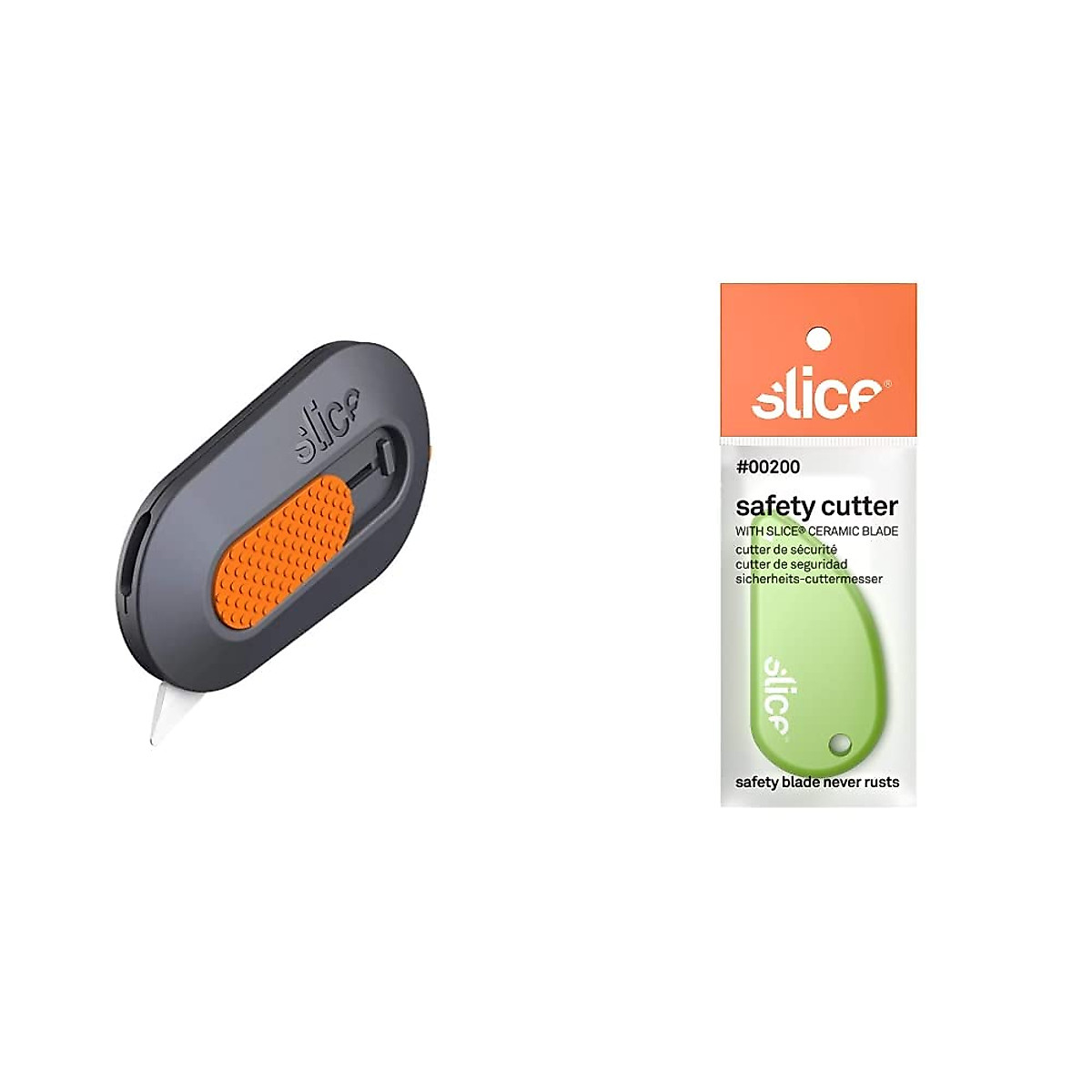 Slice 10515 Mini Box Cutter & Micro Ceramic Blade, Safety Cutter, Finger Friendly, Cuts Blister Packaging, Paper & Ideal for Outline Trims of Shapes or Coupons