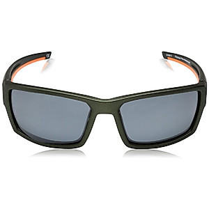 Body Glove Vapor 23 Sunglasses Polarized Wrap, Rubberized Matte Green, 60 mm