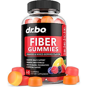Fiber Gummies for Adults & Kids - Tasty Gummy Prebiotic Fiber Supplement for Max Digestive Gut Health Supplements for Women & Men - Daily Cleanse High Chicory Root Inulin Prebiotics - 60 Fiber Gummies