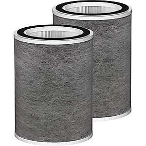 HP201 HEPA Replacement Filter Compatible with Shark HP201 HP202 HP301 HP302 UA205 AP1000 HC501 HC502 Air Cleaner Purifier MAX, Compare to # HE2FKBASMB & HE2FKBAS 2 Pack