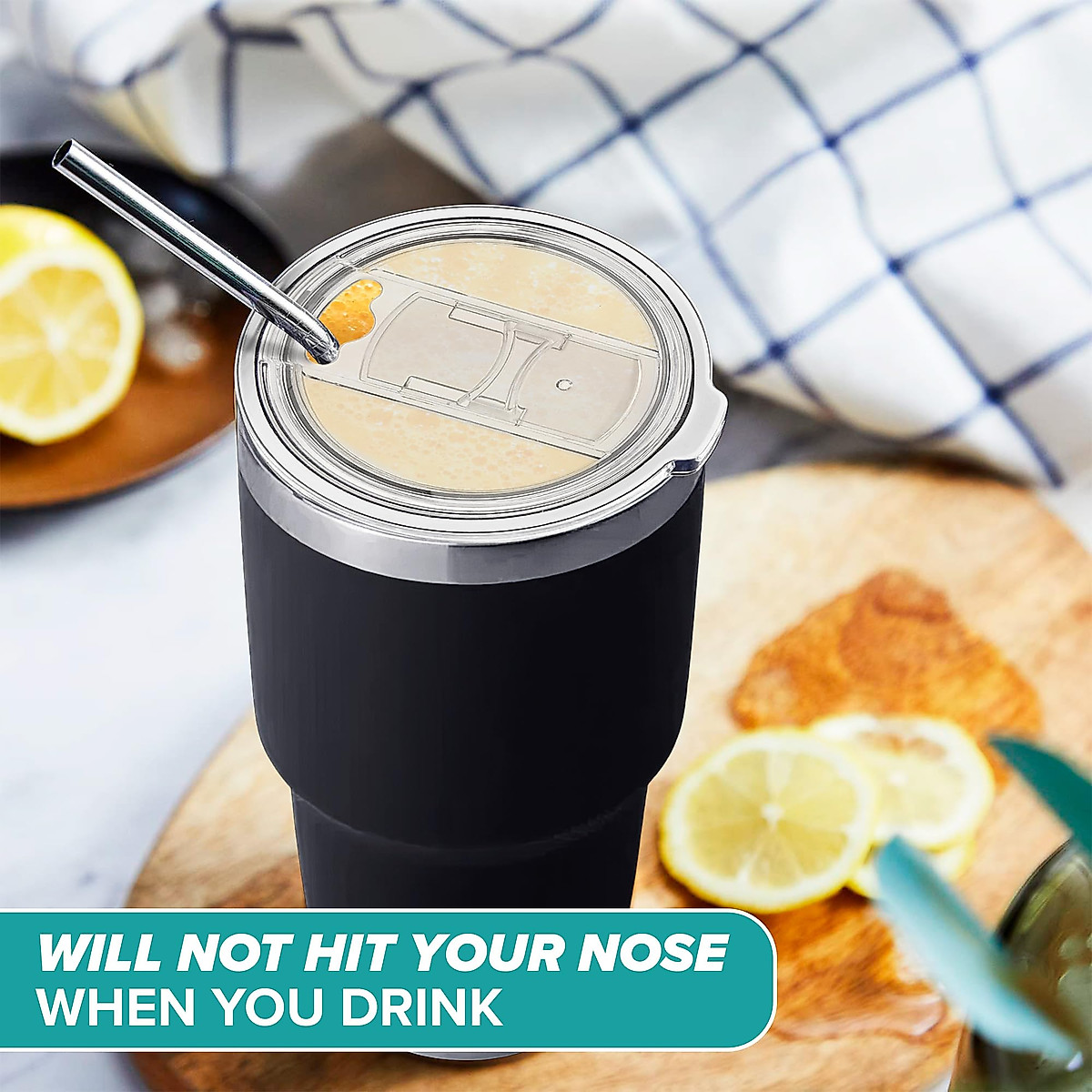 Coffee Tumbler Replacement Lids Yeti - 2Pcs Spill Proof Lids for Yeti Tumblers - Compatible with Yeti Lids 30 oz and others Cup - Lids for Stainless Steel Tumbler Travel Cup Yeti 30 Oz Сup lids