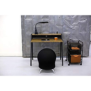 Safco Products Onyx Mesh 1 File Drawer and 2 Small Drawers Rolling File Cart 5213BL, Black Powder Coat Finish, Durable Steel Mesh Construction, Swivel Wheels for Mobility