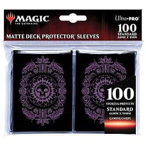 Ultra Pro USA Ultra Pro Printed Art Magic The Gathering Card Game 100ct Printed Art Card Sleeves-MTG Mana 7 Black Swamp