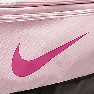 Nike Brasilia 9.5 Small Training Gym Sports Duffel Bag (Pink/Dark Pink/Black)