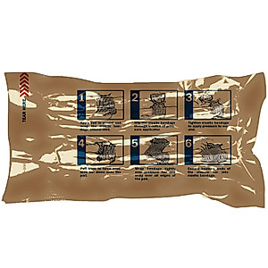 FalconTac Israeli 6 Inch Emergency Compression Bandage Wound Trauma Dressing Double-Vacuum Sterile Packaging (2)