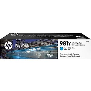 HP 981Y | PageWide-Cartridge Extra High Yield | Cyan | L0R13A