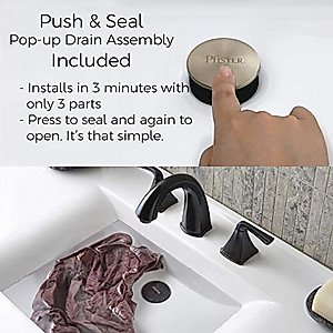 Pfister Jaida Bathroom Sink Faucet, Single Handle, Single Hole or 3-Hole, Spot Defense Brushed Nickel Finish, LF042JDGS