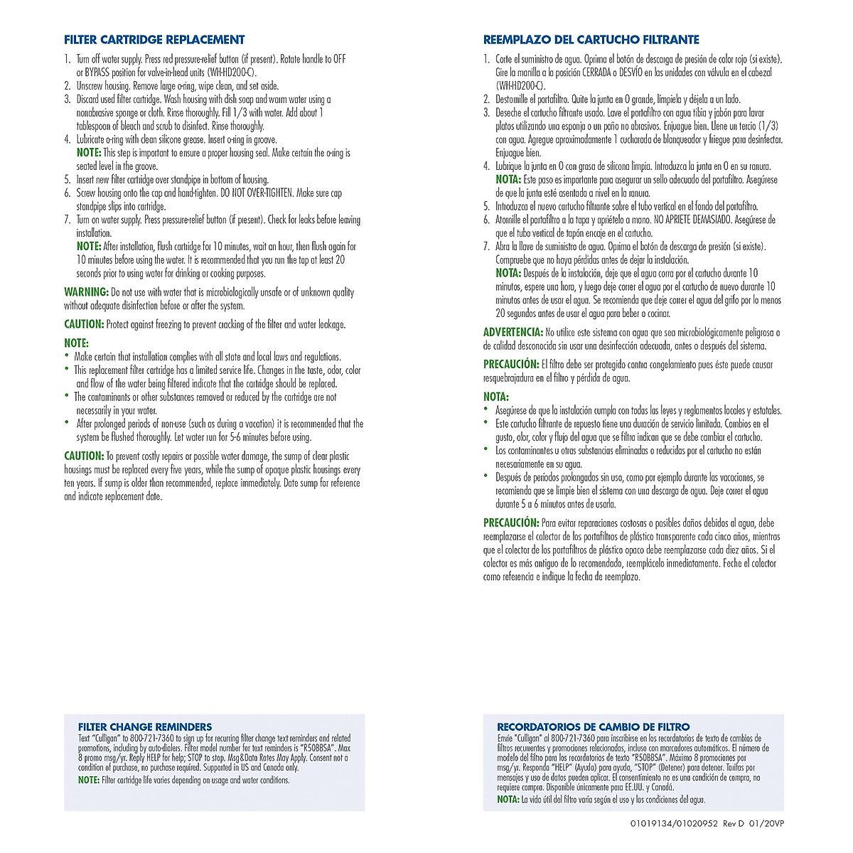 Culligan R50-BBSA Whole House Heavy Duty Water Filter Cartridge, 24,000 Gallons