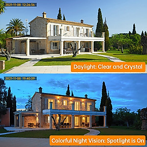 Entrustio Solar Security Cameras Wireless Outdoor,20000mAh Battery Powered Camera,2.4G WiFi Surveillance Home Camera with Phone APP,IP66 Waterproof,Color Night Vision,2-Way Talk