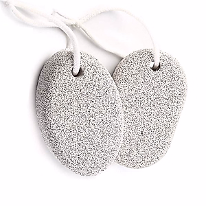 NIUTA【Factory Direct】Pedicure Foot Rasp File Callus Remover, Double-Sided Colossal Foot Rasp Foot File And Callus Remover For Dead Skin (Pumice Stone-Natural), Gray, 2 Count