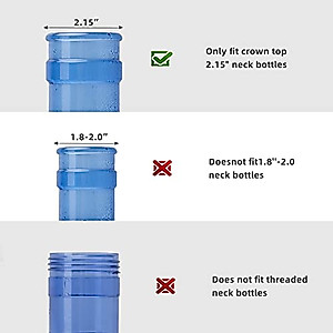 Water Jug Dispenser Holder 3-5 Gallon Water jug Stand and 2 Water Dispenser valves, Rust-Proof and Non-Slip jug Stand, Contains 2 Water Dispenser Stand and dust Valve
