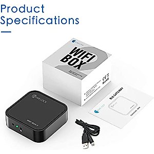 WELOCK Smart WiFibox 2 Gateway for Smart Door Lock WiFi Bridge for Keyless Entry Door Lock, Remote Control Smart Hub, Compatible with Alexa，Compatible with All WE LOCK Smart Door Locks