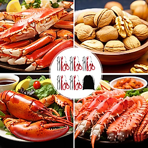 Seafood Crab Crackers and Tools, 21 Pcs Crab Leg Crackers Tools, Lobster Crackers and Picks Set, Crab Utensils Seafood Tools, Crab Forks Scissors Lobster Shellers, mobzio Nut Cracker Set for Crab Legs