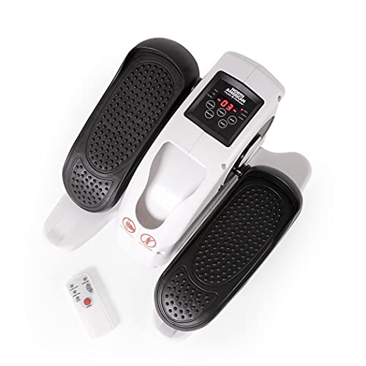 North American Health + Wellness Portable Elliptical Exercise, Gray, 2 Piece Set (ZB8293)