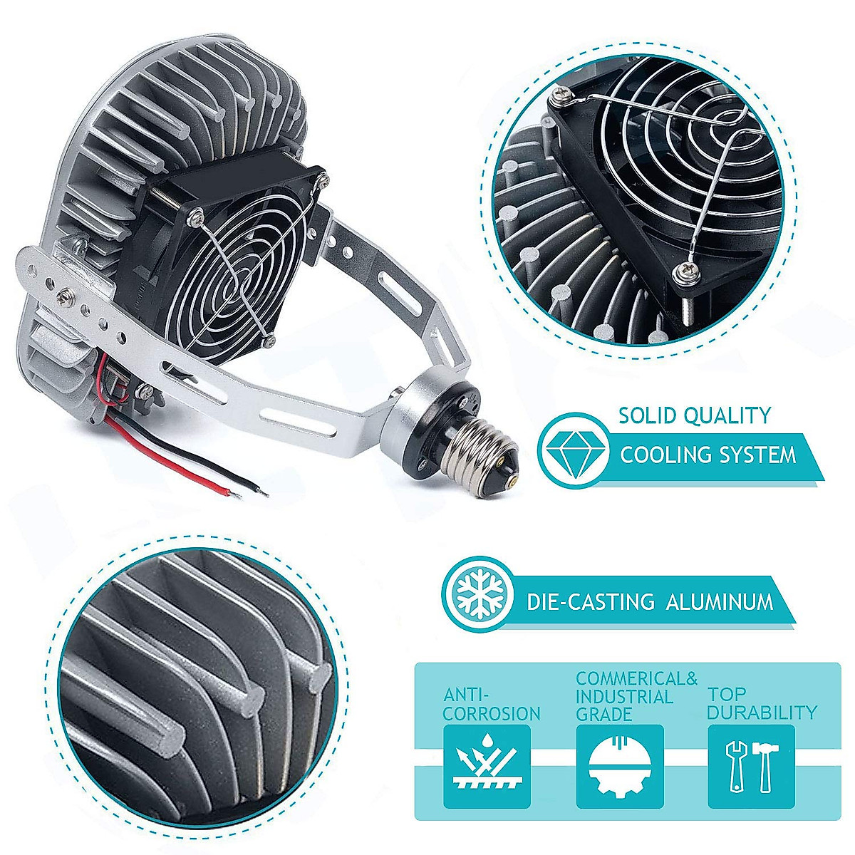 Hytronics 120W LED Retrofit Kit,700W MH/HPS Equivalent,100-277V 5000K 14400 Lumens,ETL/cETL/DLC Listed,Replaces Street/Area Light,High Bay,Gas Station Light,Wall Pack Light.