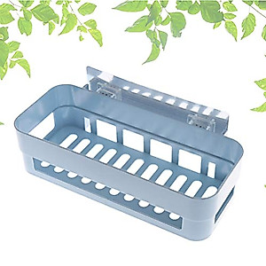 Cabilock Shelf Board 1Pc Bathroom Shelf Organizer Drill Free Plastic Self Adhesive Wall Storage Rack Shower Shelf Recyclabe Adhesive Pad for Closets Kitchen Organizer Rack