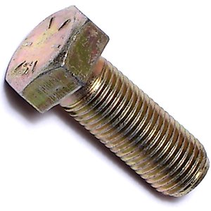 Hard-to-Find Fastener 014973252564 Grade 8 Fine Hex Cap Screws, 3/8-24 x 1, Piece-50 , yellow