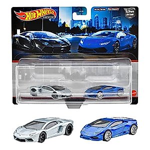 Hot Wheels Premium Car Culture 2-Pack Lamborghini Aventador Coupe and Lamborghini Huracán LP 610-4