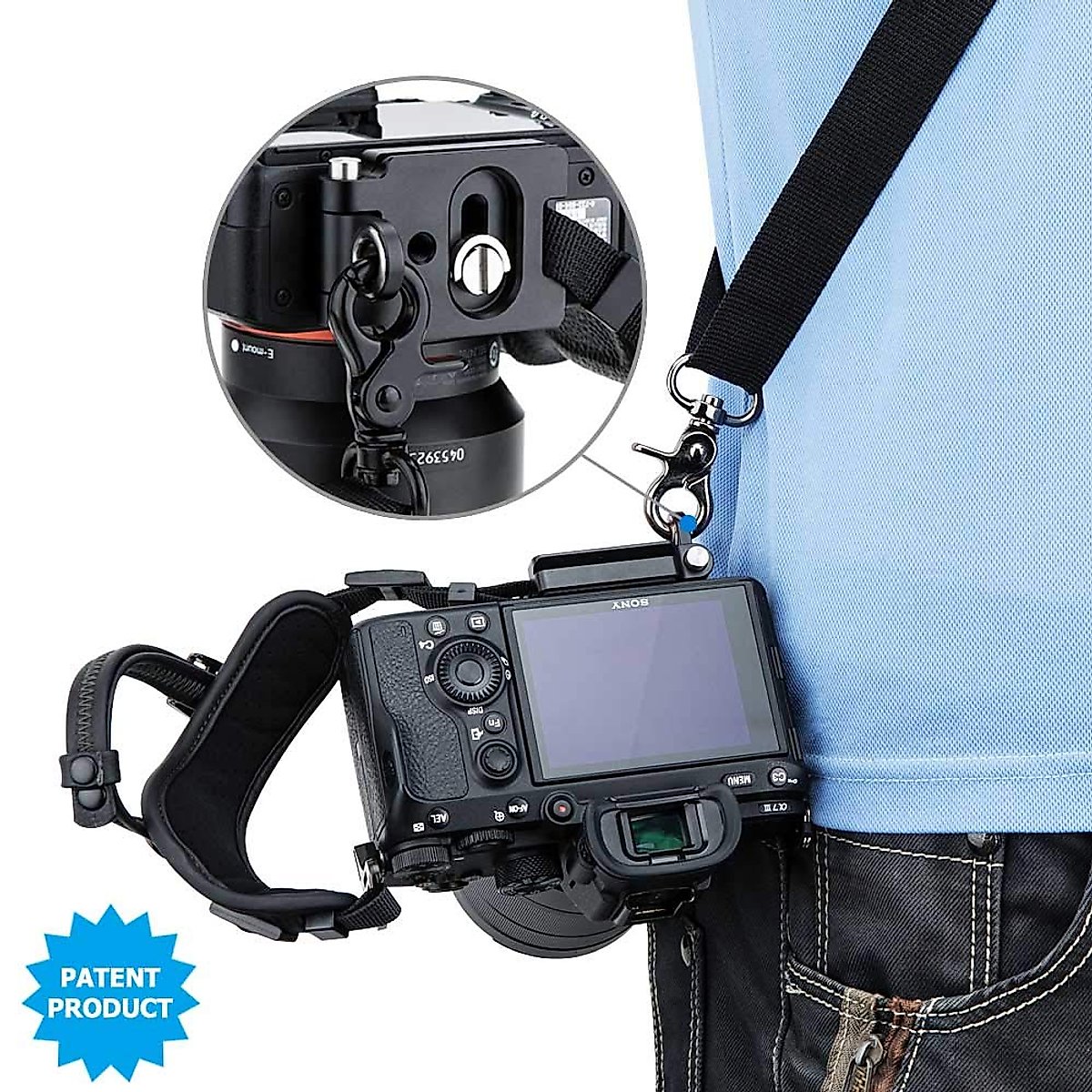 Mirrorless Camera Hand Grip Strap for Leica Q3 43 Canon EOS R8 R6 Mark II R10 R7 R3 R5 C R6 R RP M50 II for Nikon Z50II Zf Z f Z8 Z30 Z fc Z6 Z7 II Z50 for Fuji XS20 XT5 XH2S XT4 S5II S1R Olympus OM-5