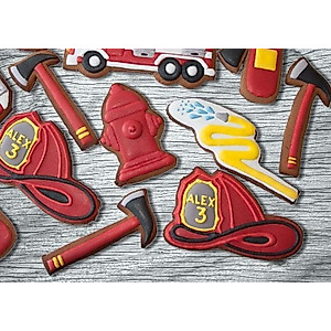 Fire Department Station Cookie Cutter 10 Piece Set from The Cookie Cutter Shop – Tin Plated Steel Cookie Cutters