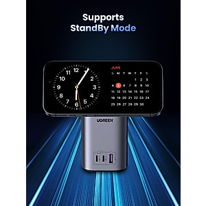 UGREEN MagSafe Charger Stand, Nexode 100W USB C Charger 4 in 1 with 15W MagSafe Wireless Fast Charging Station for iPhone 15 Pro Max/14/13/12, AirPods Pro, MacBook Pro, Galaxy S24