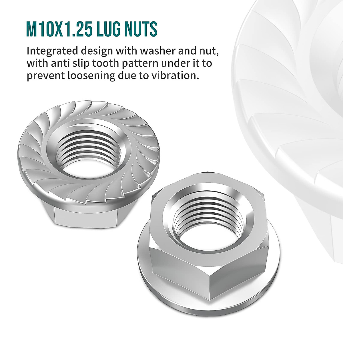 Alpha Rider M10x1.25 Locking Lug Nuts for Yamaha Blaster Banshee Raptor Warrior YFZ450 YFZ660 Kawasaki 400 Suzuki 400 Honda TRX (16 PCS)