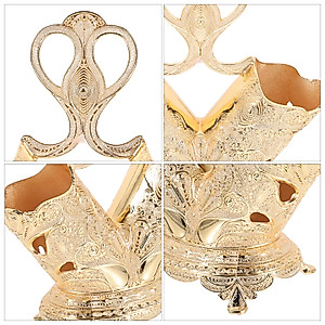 Cabilock Metal Utensil Silverware Organizer Spoon and Fork Holder European Style Utensils Holder Counter Storage Holder for Coffee Bar Dining Room Kitchen