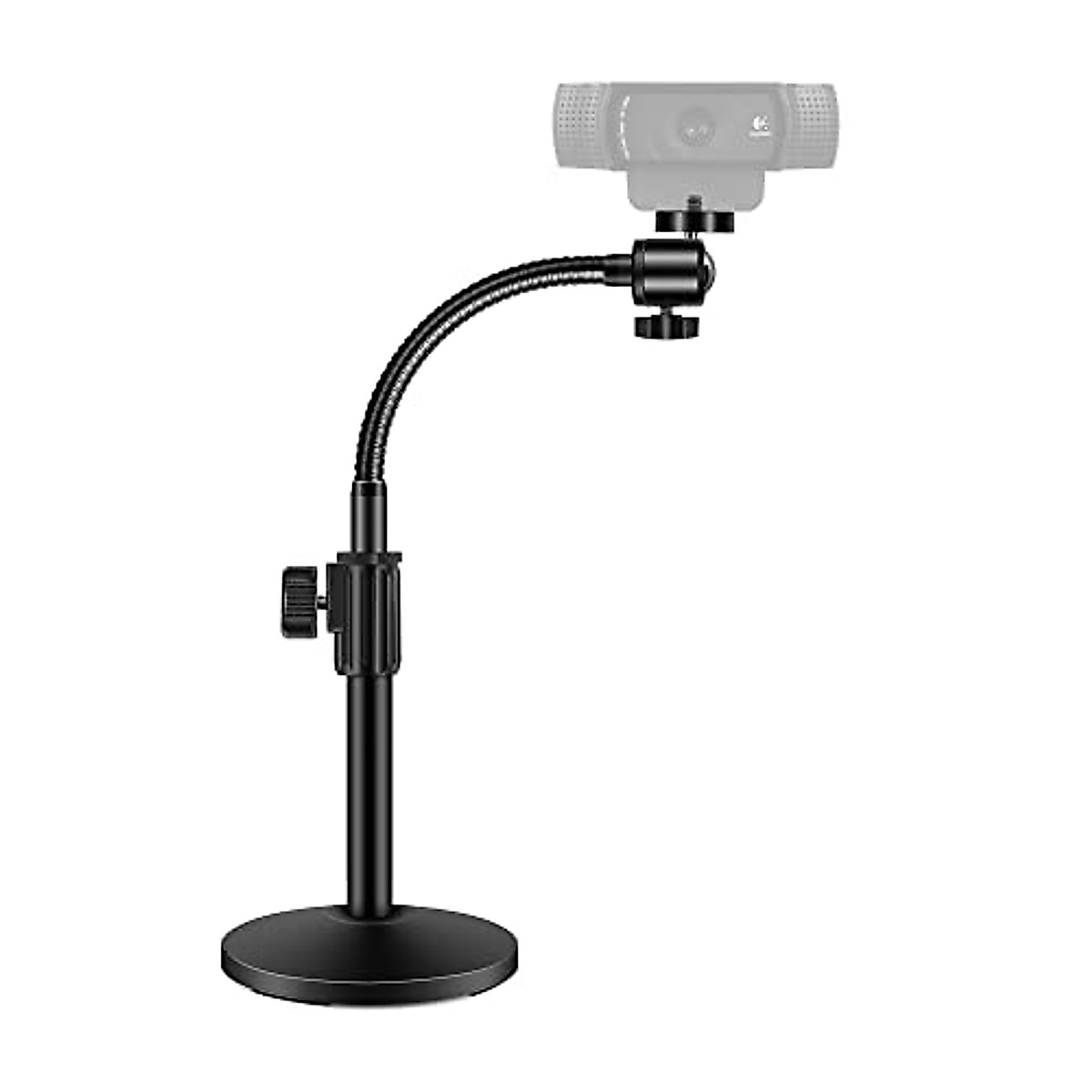 InnoGear Webcam Stand, Upgraded Flexible Desktop Stand Gooseneck Stands Holder for Logitech Webcam C922 C930e C920S C920 C615 C960 and BRIO and Other Devices with 1/4" Thread
