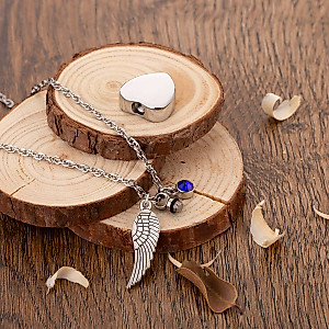 Cremation Ashes locket My Niece My Friend with Birthstone Engraving Keepsake Memorial Urn Necklace