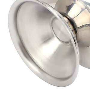 TOPINCN Metal Bowl, Stainless Steel Bowl Short Footed Medium Small Size Stainless Steel for Serving Ice Cream for Dessert Snacks