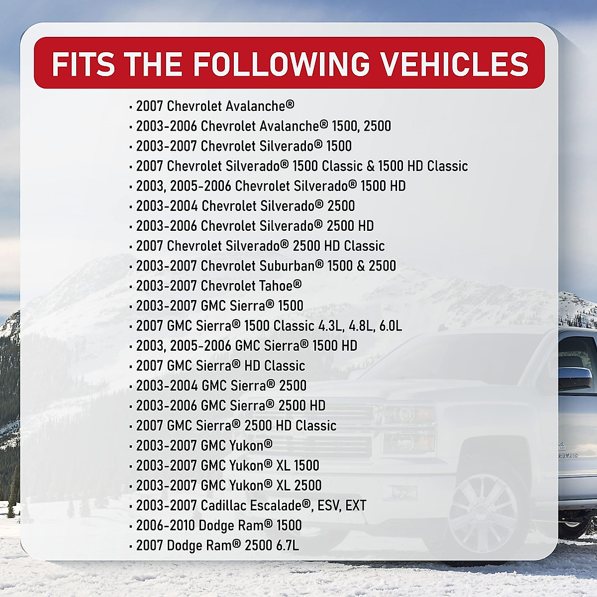 4WD Transfer Case Shift Encoder Motor - Compatible with Chevy, GMC & Cadillac Vehicles - Silverado, Tahoe, Avalanche, Suburban, Ram 1500, 2500, Sierra, Yukon XL - Replaces 19125571, 600910, 88962314