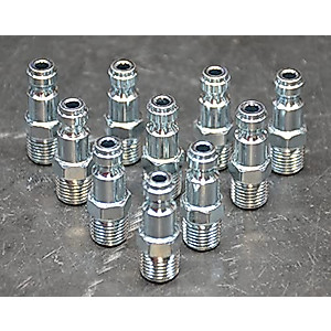 Hot Max 28130 Tru-Flate 1/4-Inch x 1/4-Inch Male NPT Plug, 10-Pack