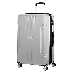 AMERICAN TOURISTER Unisex_Adult Koffer & Trolleys, Silver, L (78 cm-120 L)