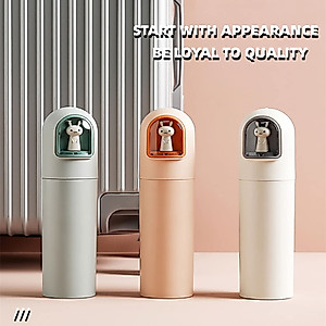 Travel Toothbrush Case Portable Business Trips Wash Cup Cartoon Rabbit Large Capacity Toothpaste Container Holder Organizer Toothbrushes Storage Box for Traveling Camping Business Trip School, Pink