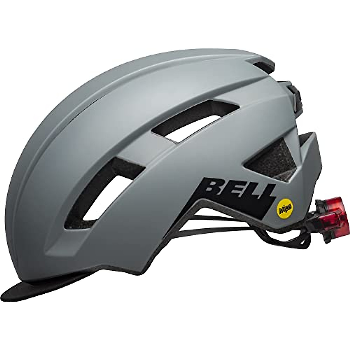 BELL Daily MIPS LED Adult Commuter/Urban Bike Helmet - Matte Gray/Black, Small/Medium (50-57 cm)