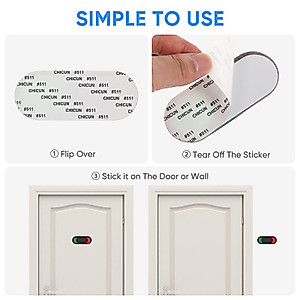 VILLCASE Slide Door Privacy Sign, Vacant Occupied Blank Not Disturb Available Indicator, Open Closed Slide Door Signs for Home Office Restroom Conference Bathroom