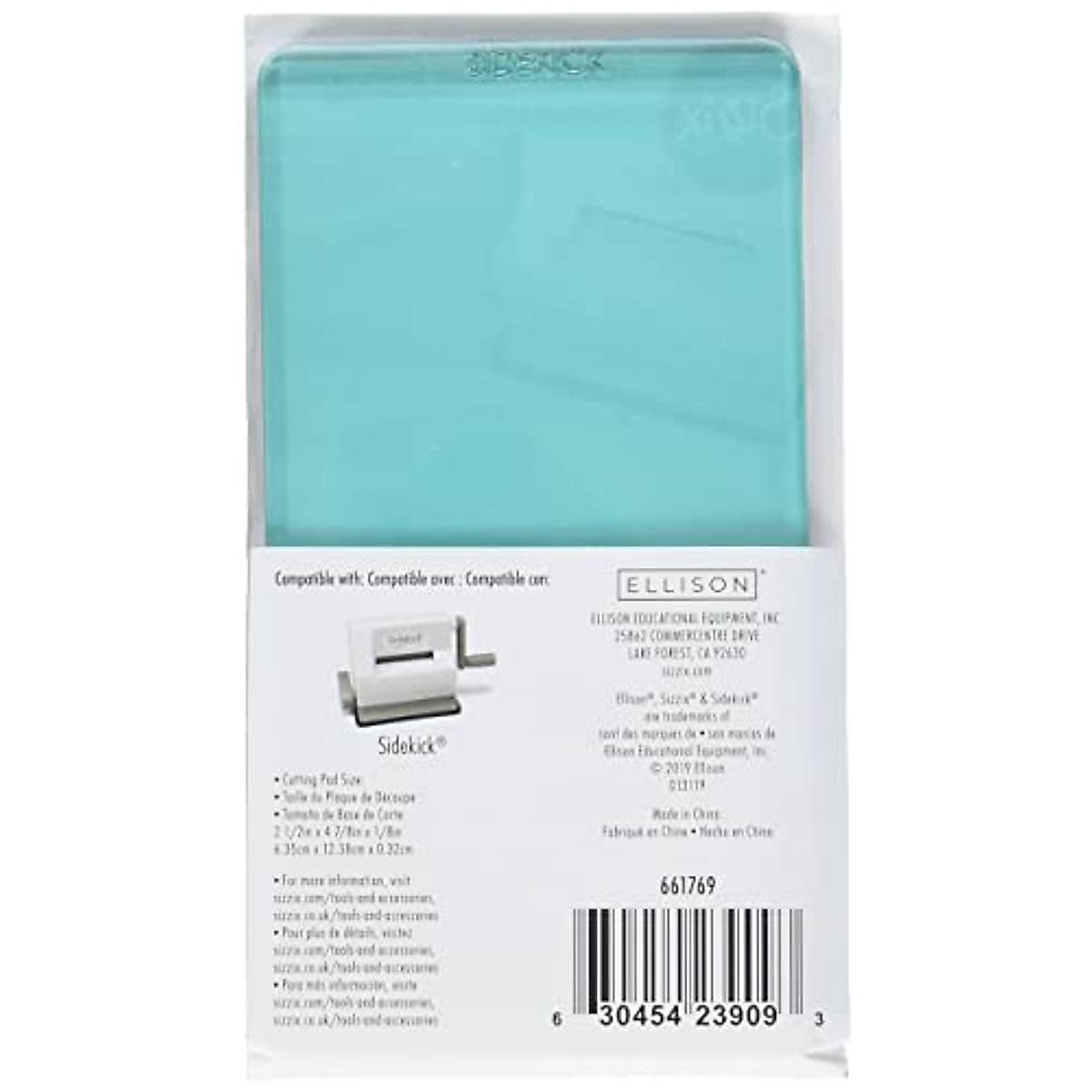 Sizzix 661769 Sidekick Cutting Pads, 1 Pair, Aqua, One Size
