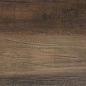 Walker Edison Rustic Modern Farmhouse Metal and Wood TV Stand for TV's up to 80" Universal TV Stand for Flat Screen Living Room Storage Cabinets and Shelves Entertainment Center, 70 Inch, Rustic Oak